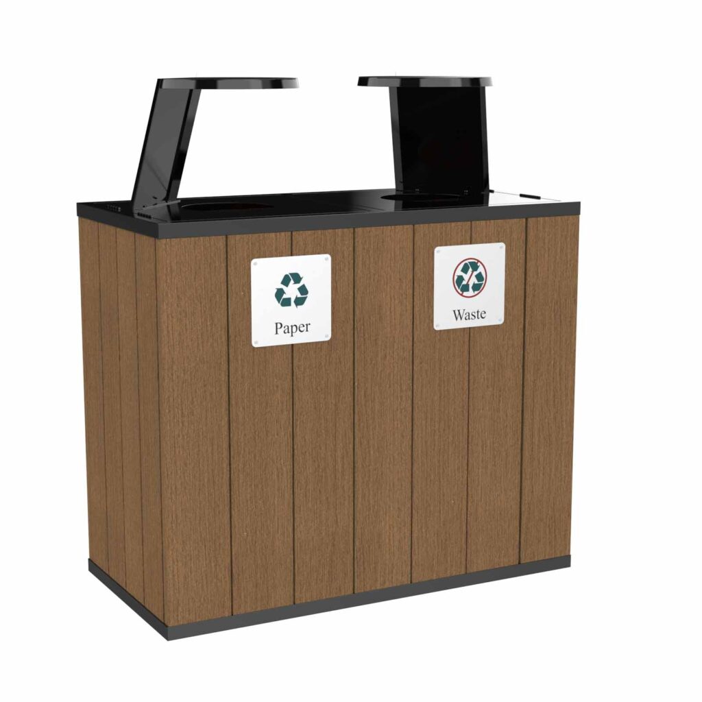 Street Outdoor Recycling Bin CRC-809 - Commercial Recycling Bin