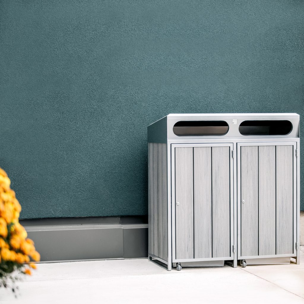 Street Commercial Recycling Bin CRC-140 - Recycling Bins Canada