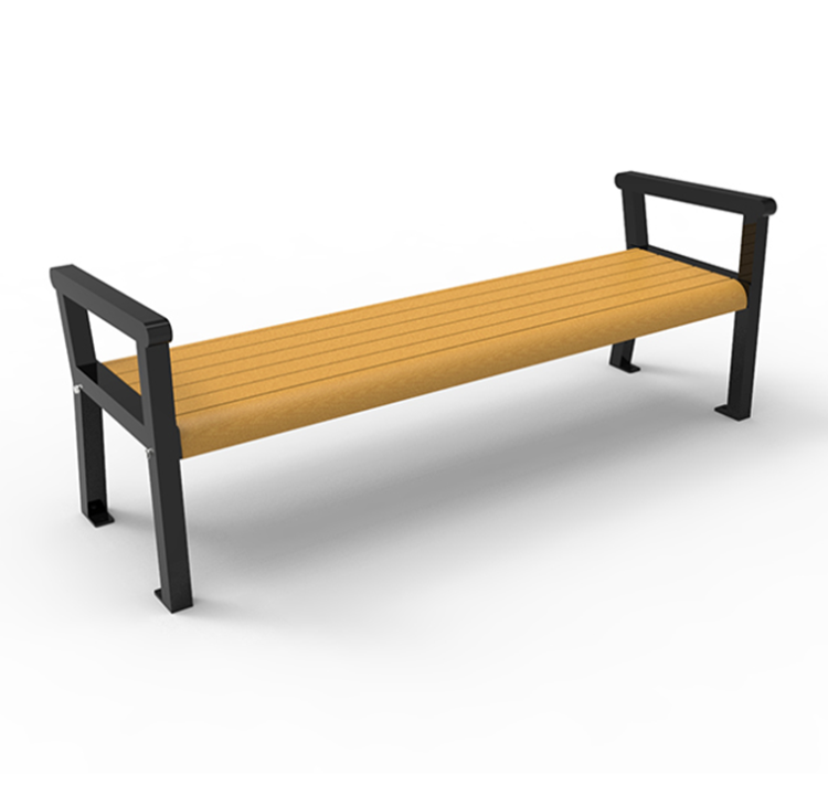 Backless Park Bench CAB-703B - Commercial Benches in Canada