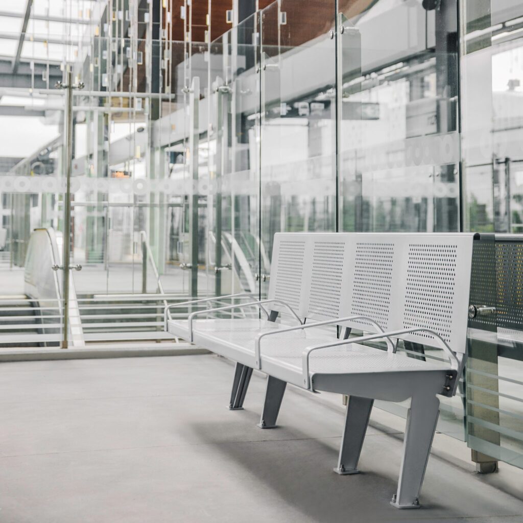 Transit Metal Bench CAL-717 / Metro Bench - Commercial Benches