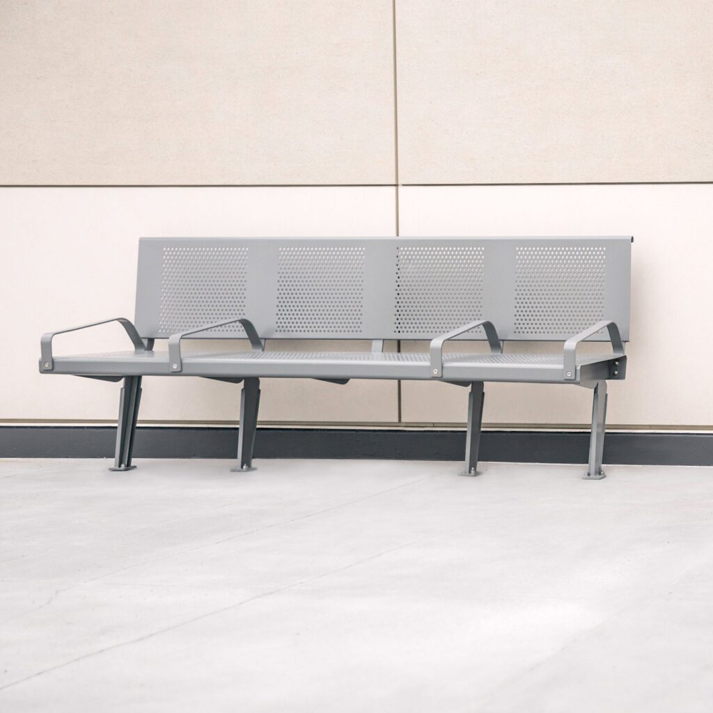 Transit Metal Bench CAL-717 / Metro Bench - Commercial Benches