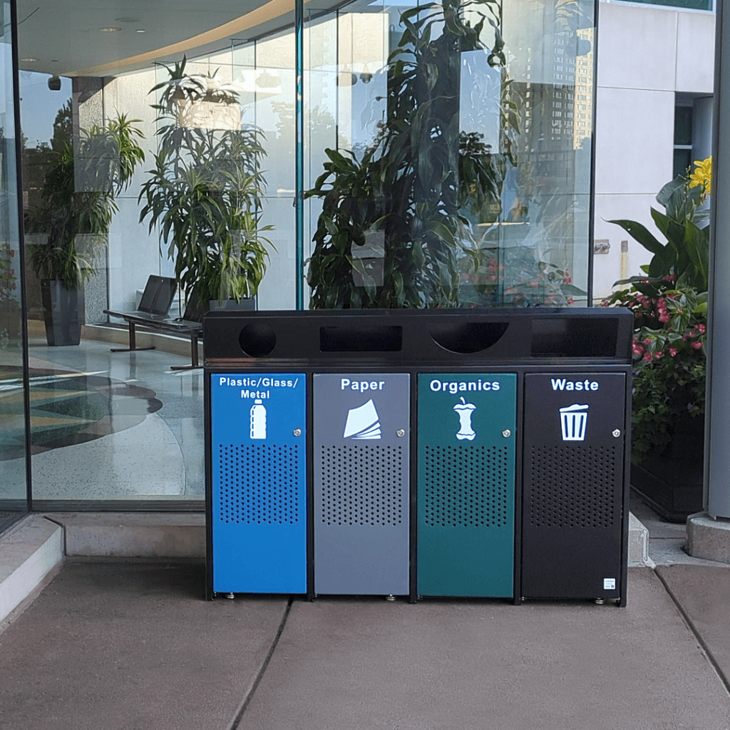 Outdoor Commercial Recycling Station CRC-816 - Canada