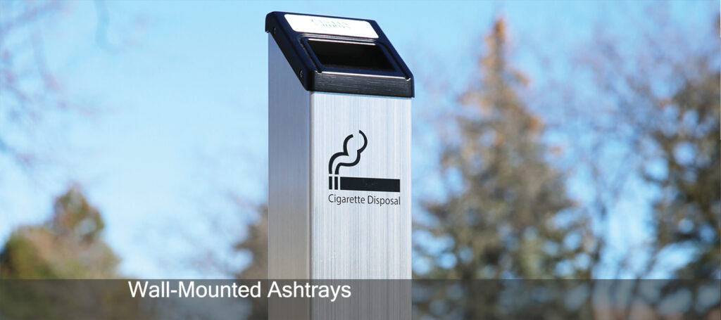 Wall-Mounted Ashtrays/ Wall-Mounted Smoking Receptacles