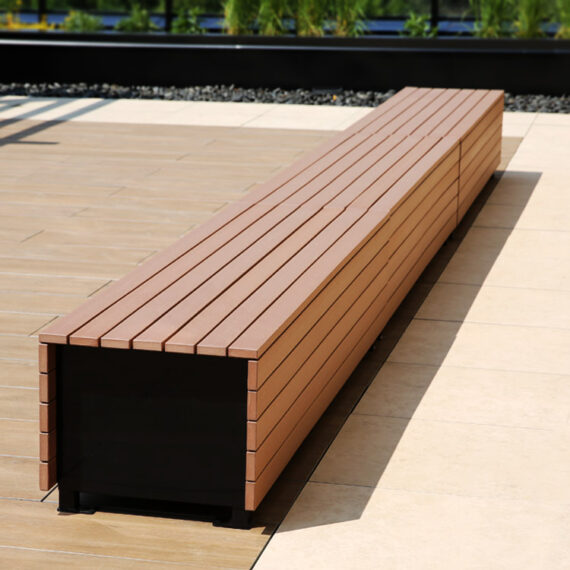 Outdoor Backless Minimalist Commercial Bench CAB-603