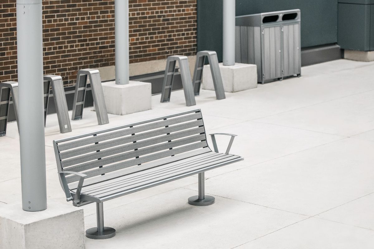 Commercial Bench Enhances Public Space - Custom Bench Canada