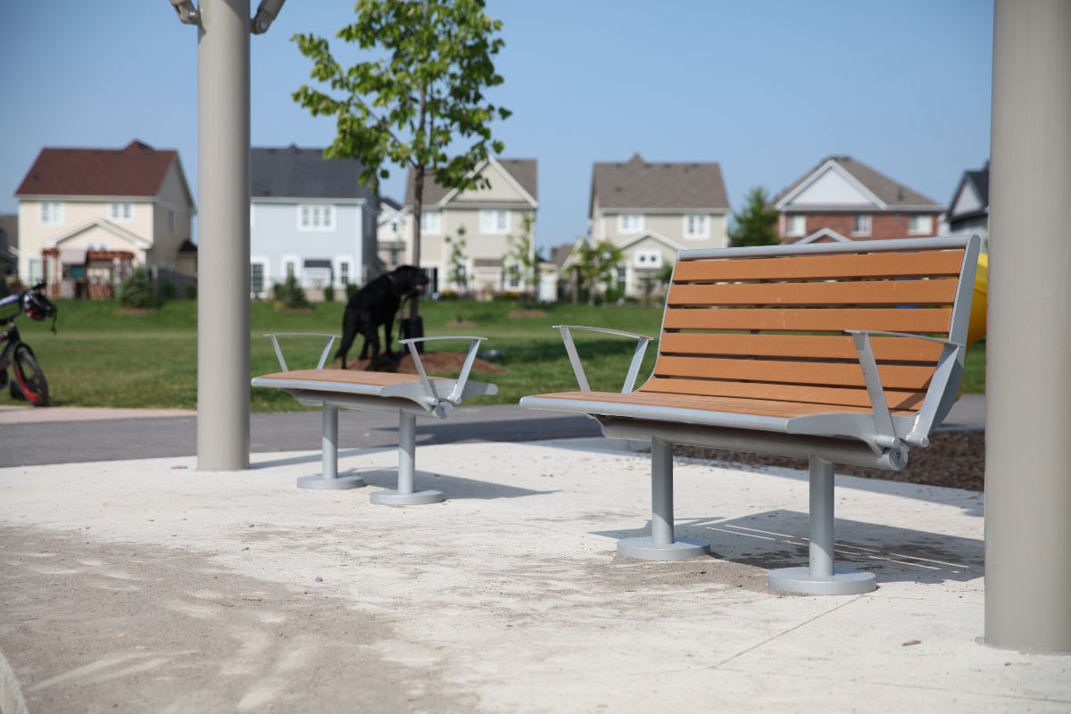 Commercial Bench Enhances Public Space - Custom Bench Canada