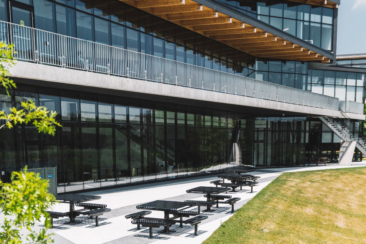 Accessible ADA Picnic Table in Vaughan City Hall - Canada