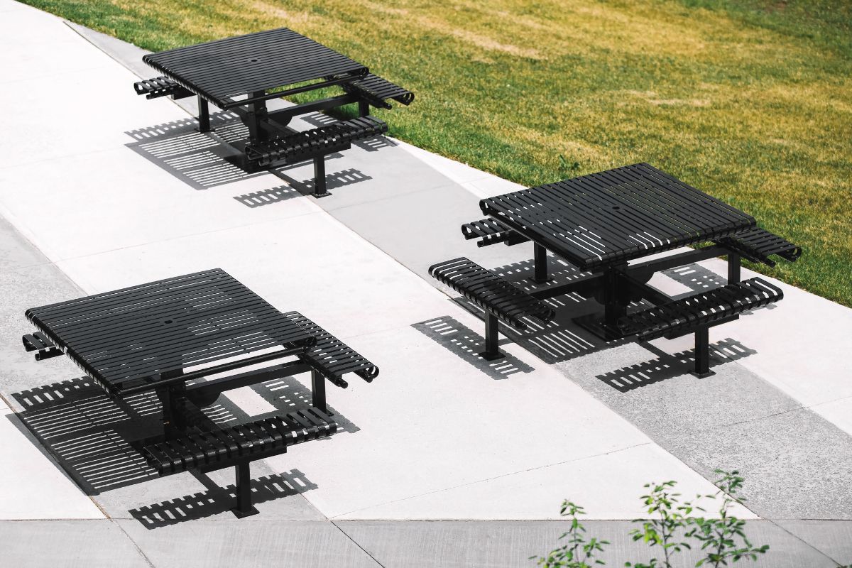 Accessible ADA Picnic Table in Vaughan City Hall - Canada